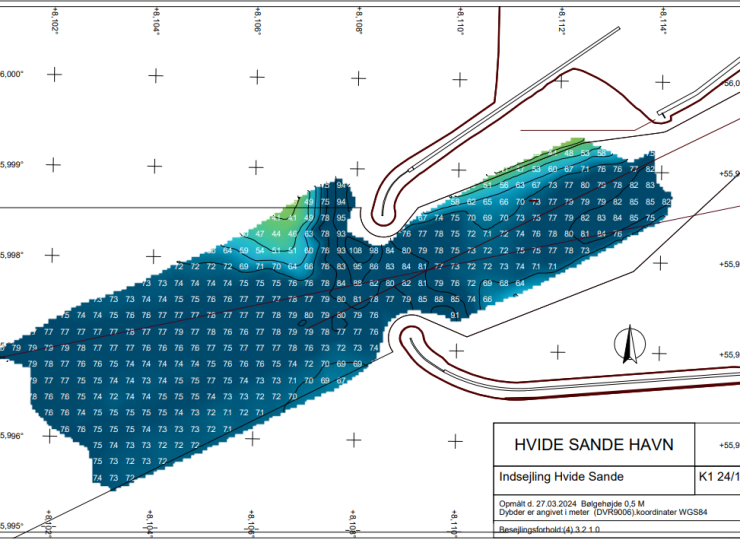 Port of Hvide Sande - Oversigt over pejleplanerne